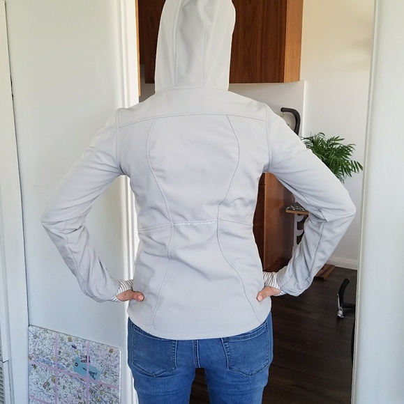 Mondetta | Jackets & Coats | Light Blue Light Gray Rain Jacket Fleece ...